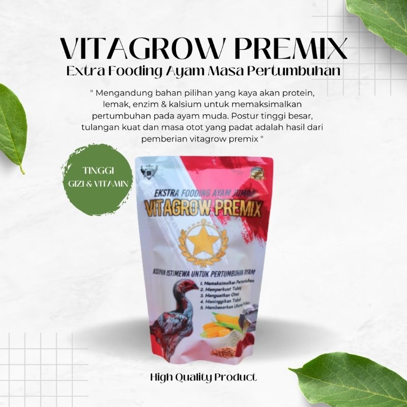VITAGROW PREMIX Chicken Feed Extra Fooding Chicken Vitamins So Chickens ...
