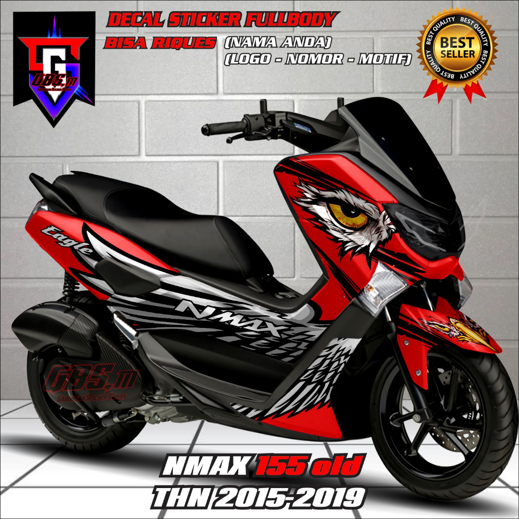 PUTIH MERAH Nmax 155 2019 Motorcycle Decal Sticker Full - Body Eagle ...