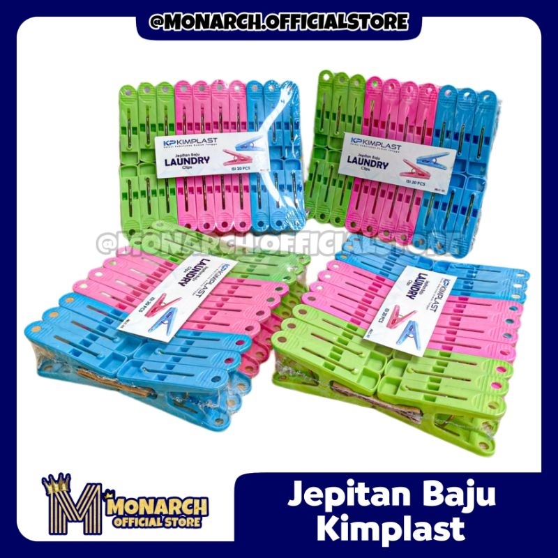 KIMPLAST THICK LAUNDRY CLIPS (20 PCS) | Shopee Malaysia