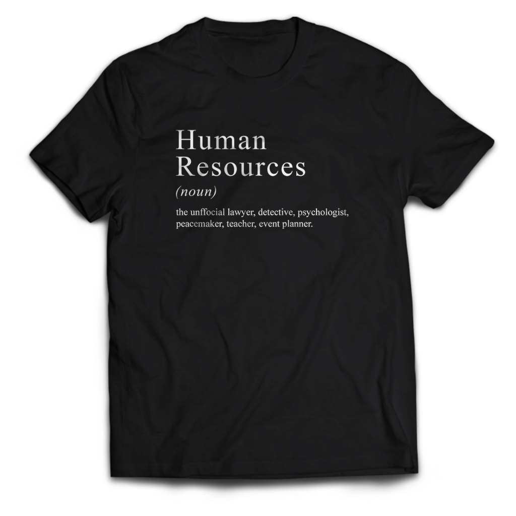 Men's T-Shirt With The Words Of HUMAN RESOURCES HRD Adult Unisex Top ...
