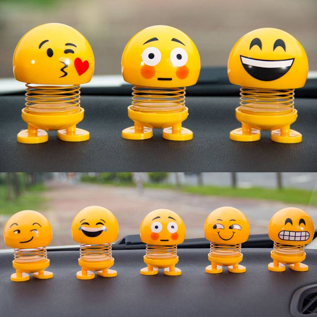 Spring Emoticon Mini Emoji Doll Dashboard Doll Display | Shopee Malaysia