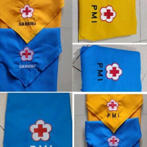 MERAH Pmi PMR Slayer Embroidery Grain Red Cross Scarf Indonesia ...