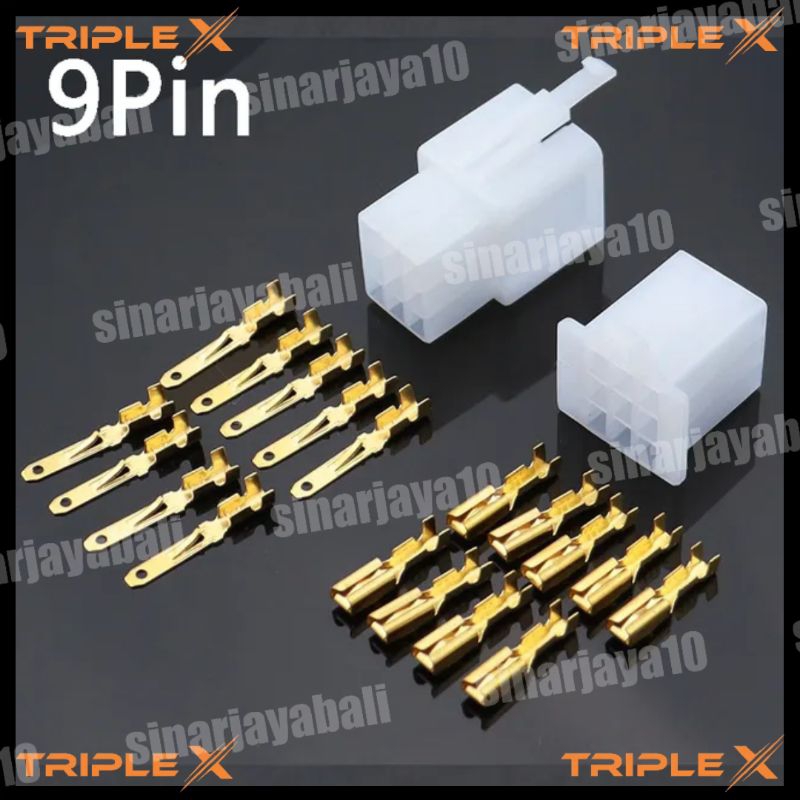 Motorbike cable socket car cable connector small pin socket 2pin 3pin ...