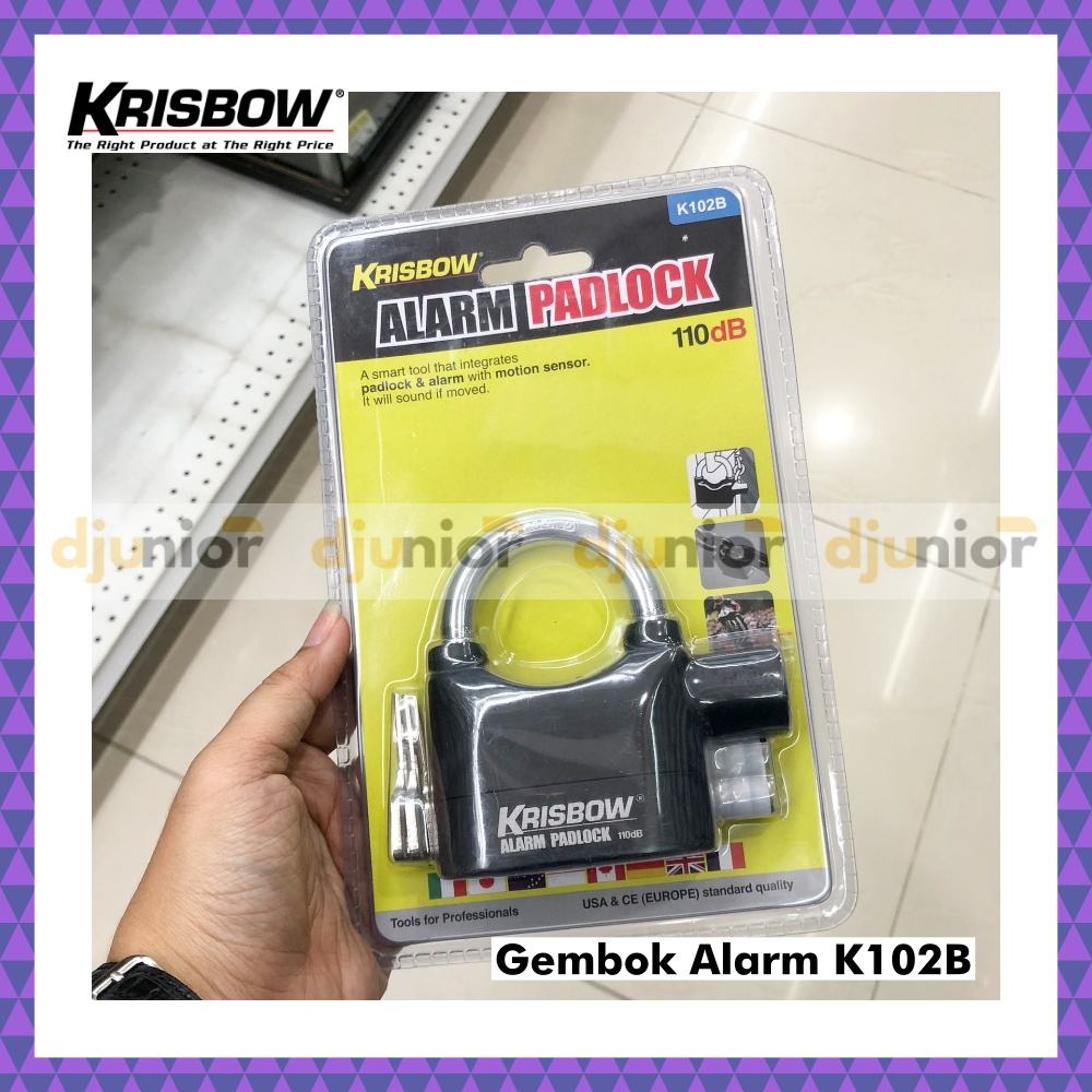 Ace KRISBOW - PADLOCK WITH K102B ALARM / ALARM PADLOCK / KIOS RUKO ...