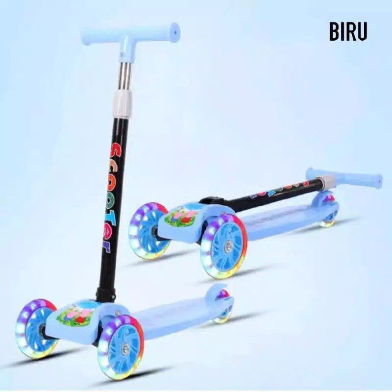 (1kg Led) Children's Scooter Kickboard Otoped 3-wheel Light/3-Wheel ...