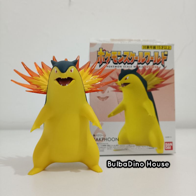 Bandai Scale World Pokemon Johto Gen 2 Cyndaquil Evo Figure: Typhlosion ...