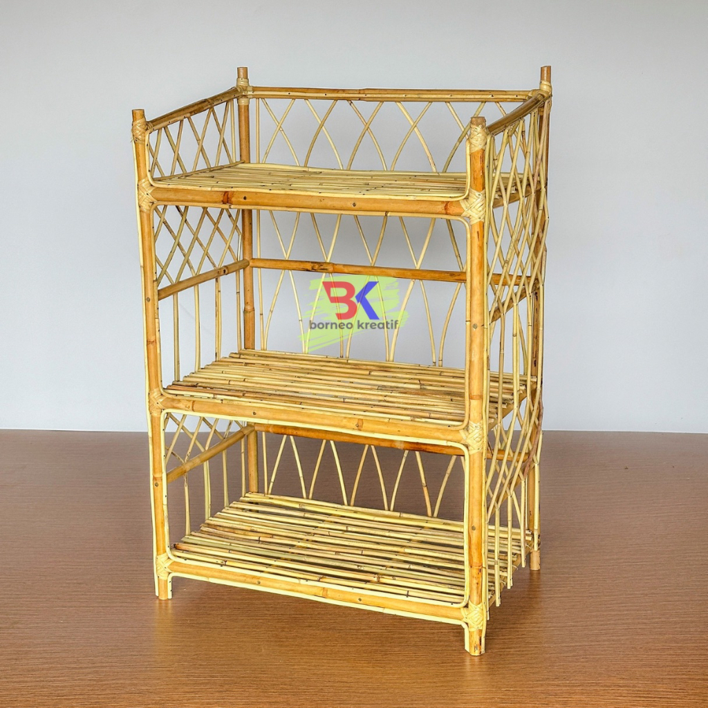 Rattan Rack Stacking Rattan Wardrobe, Office Bookshelf, Aesthetic ATK ...
