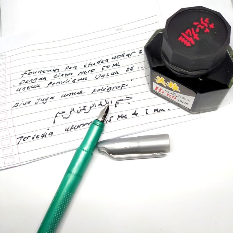 HITAM Fountain pen Calligraphy pen Writing pen Diploma Report kalam nib ...