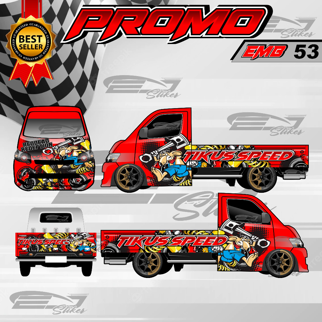 The Newest PICK UP Car DECAL Sticker-Grannyx FULL BODY DECAL Sticker ...