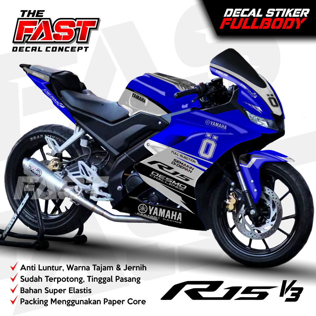 Decal R15 V3 Full Body Sticker R15 V3 Full Body Dekal R15 V3 Ohlins ...