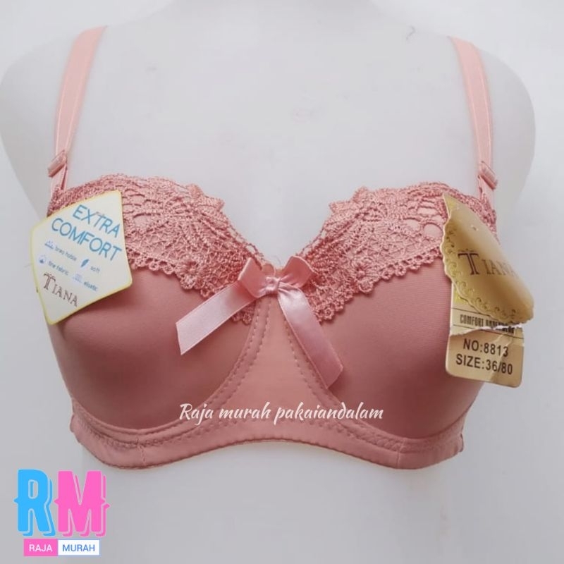 Tiana BH 8813 Push Up Lace 3-hook With Wire | Shopee Malaysia