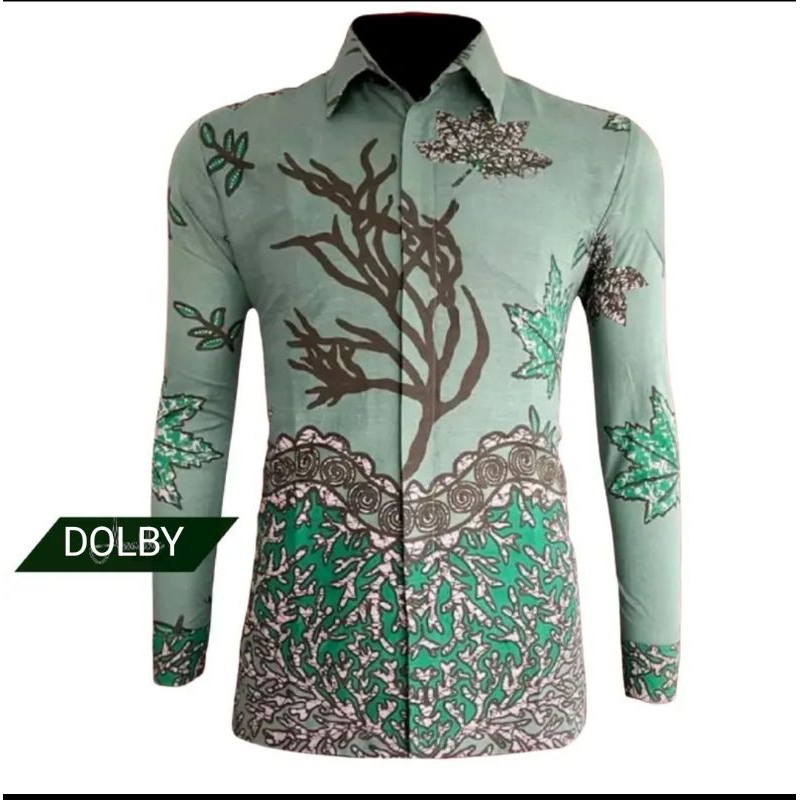 HIJAU Green sage mint batik premium lapis hero golden modern Men's ...
