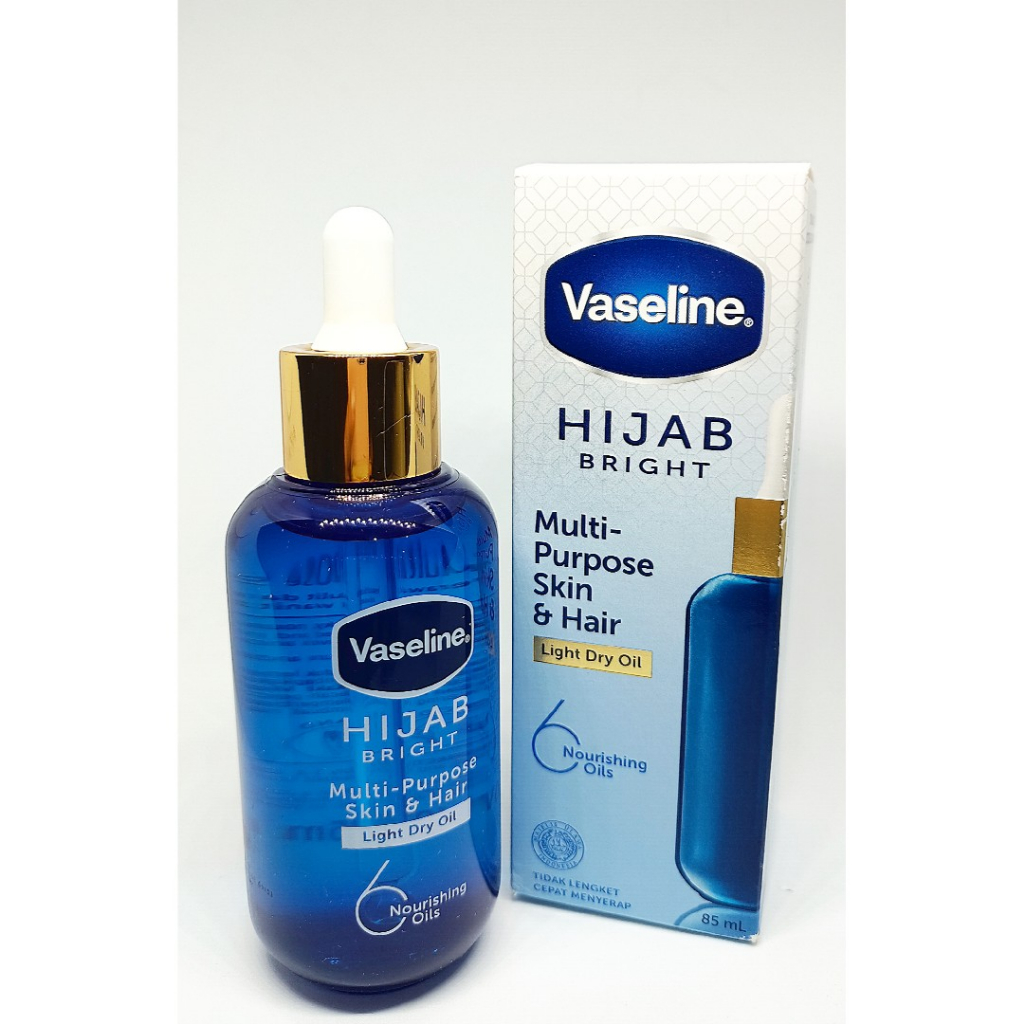 Vaseline HIJAB BRIGHT MULTI PURPOSE SKIN&HAIR LIGHT DRY OIL 85ML ...
