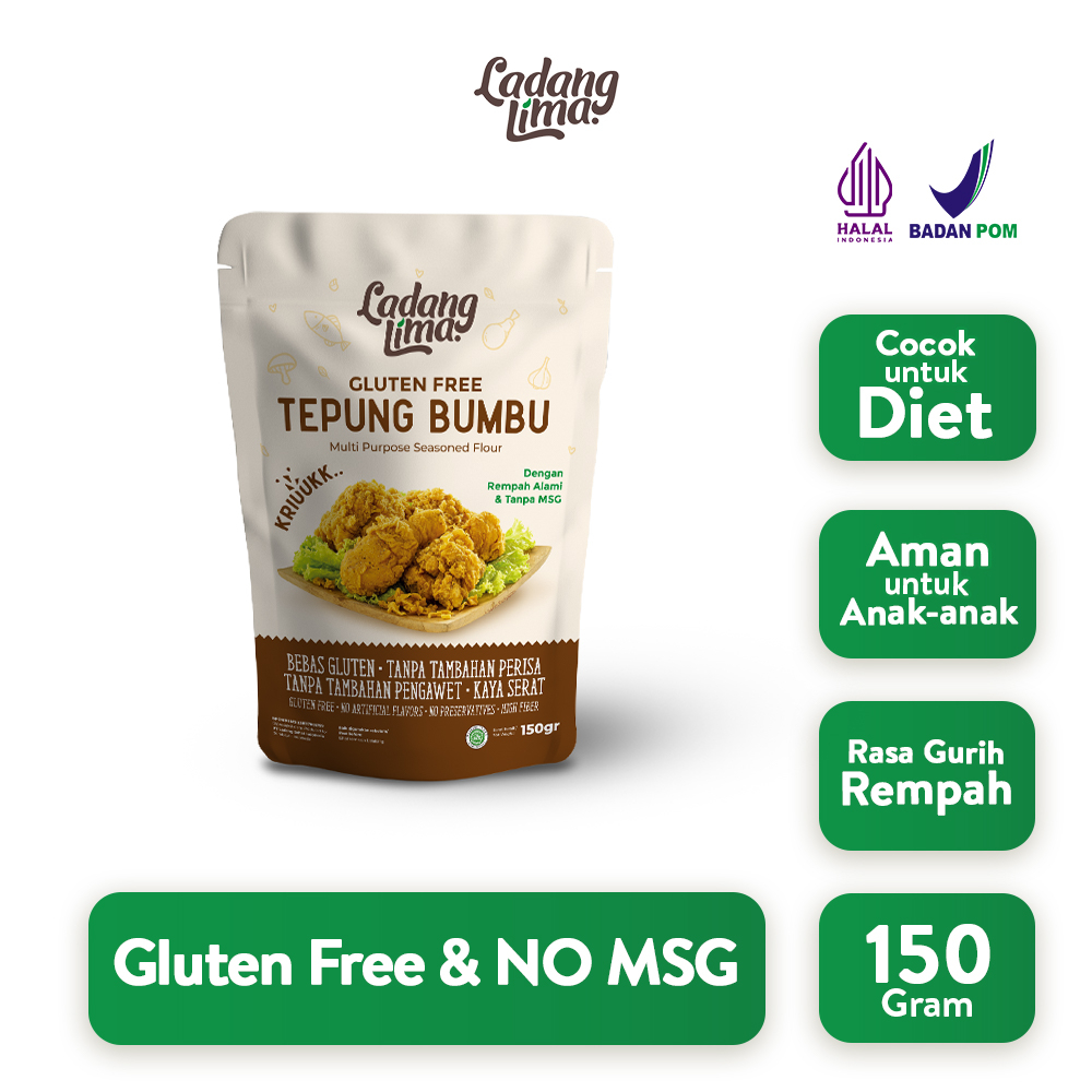 Ladang Lima Multipurpose Seasoned Flour 150g - Natural Spices NO MSG ...