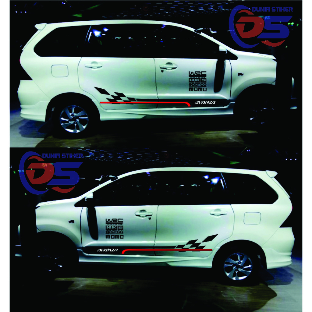Car sticker sticker list stripe avanza sticker avanza striping avanza ...