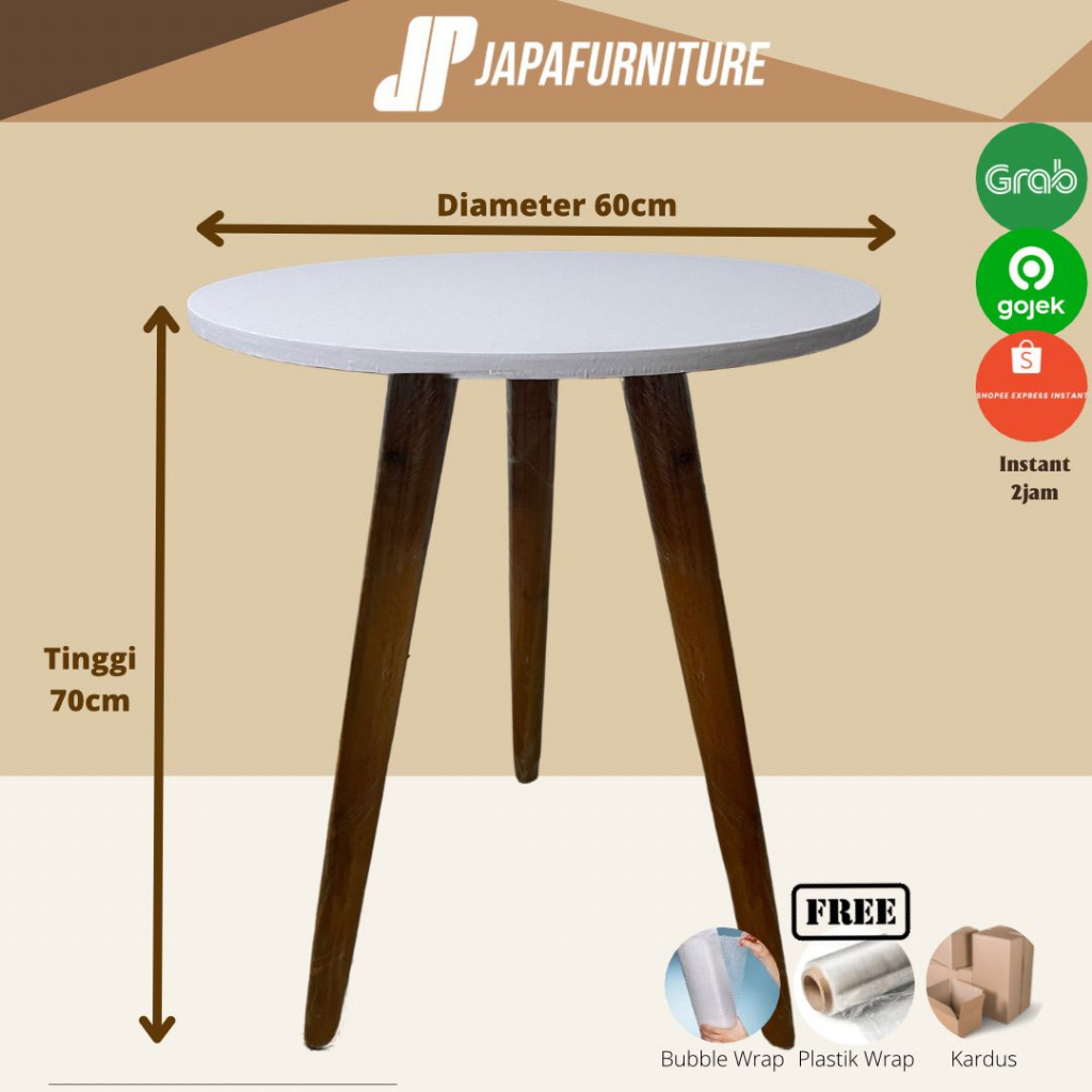 Large ROUND TABLE DIAMETER 60 HIGH 50CM AND 70CM LIVING ROOM/MINIMALIST ...