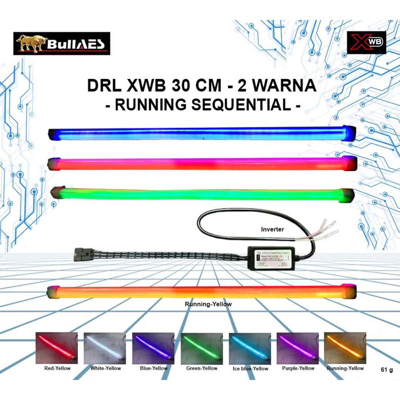 Xwb EYEBROW LED LIGHTS DRL RUNNING SEIN PREMIUM GRADE A 30cm for all ...