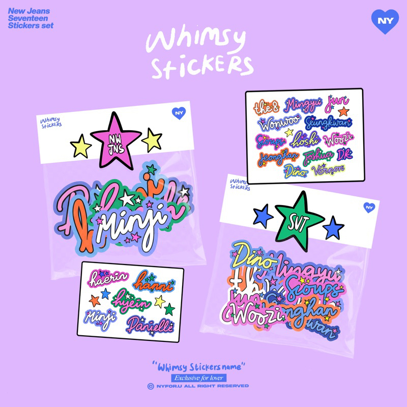 Whimsy STICKER | Seventeen & NEWJEANS | Shopee Malaysia