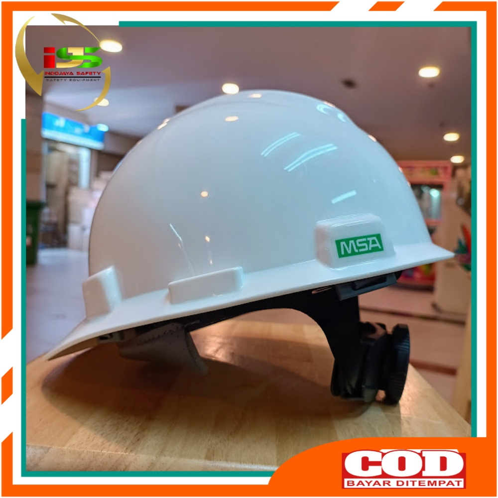 LOKAL MSA V-gard Original Fastrack Swivel Safety Helmet - SNI Local MSA ...
