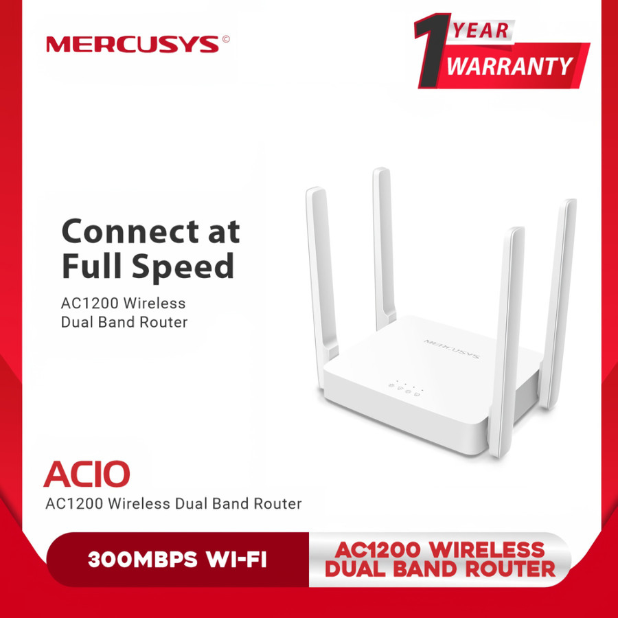 Mercusys AC10 AC1200 WIRELESS DUAL BAND ROUTER | Shopee Malaysia