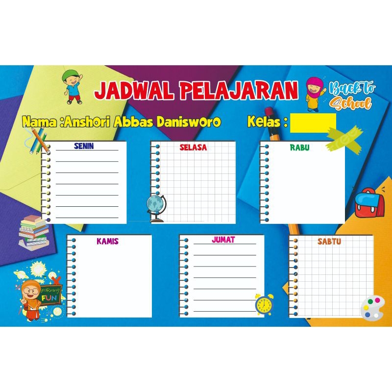 MATA Subject schedule board | Shopee Malaysia
