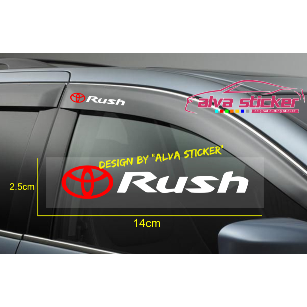 Discount sticker rush gr sport Car Gutter sticker toyota rush old/new ...