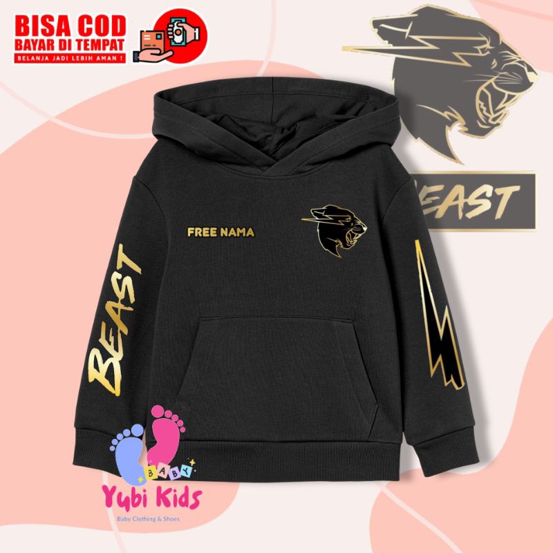 Mr Beast Gold Children's Hoodie Jacket/Mr Beast Gold Children's Hoodie ...