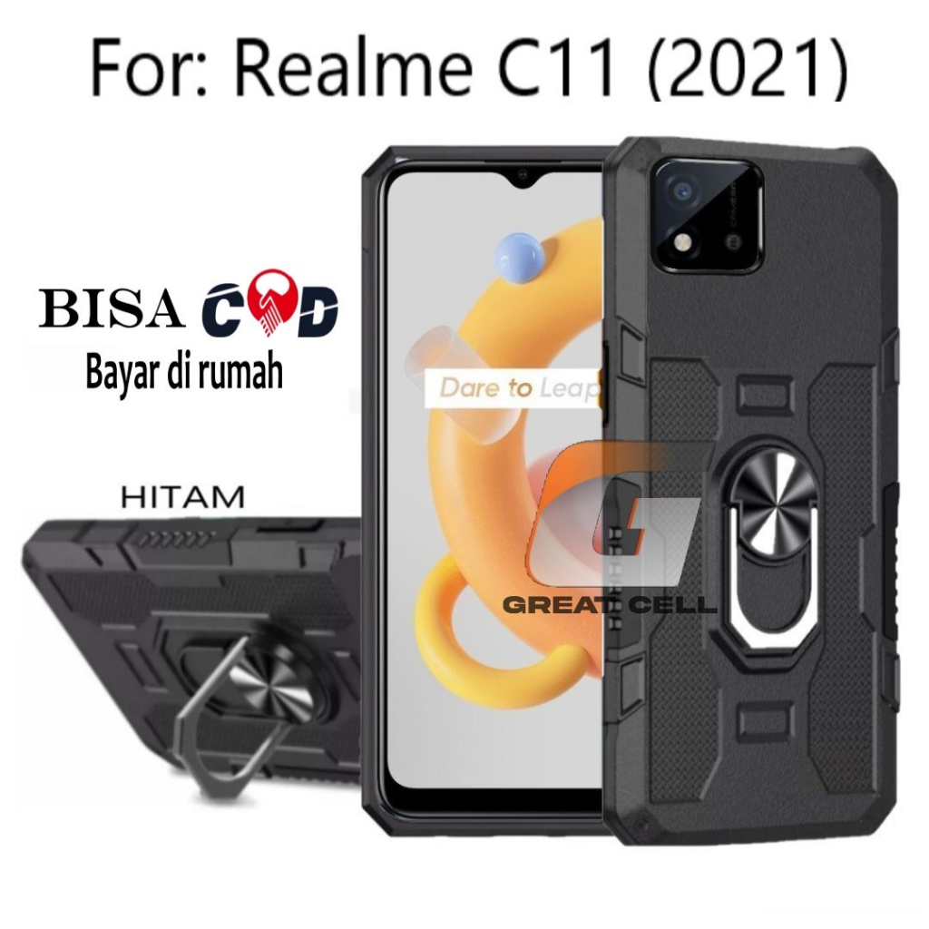Hp CASE For REALME C11(2021) -HARD CASE STANDING ROBOT HIT EYE RING ...