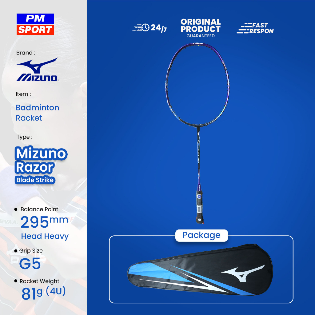 Mizuno RAZOR BLADE STRIKE BADMINTON/BADMINTON Racket | Shopee Malaysia