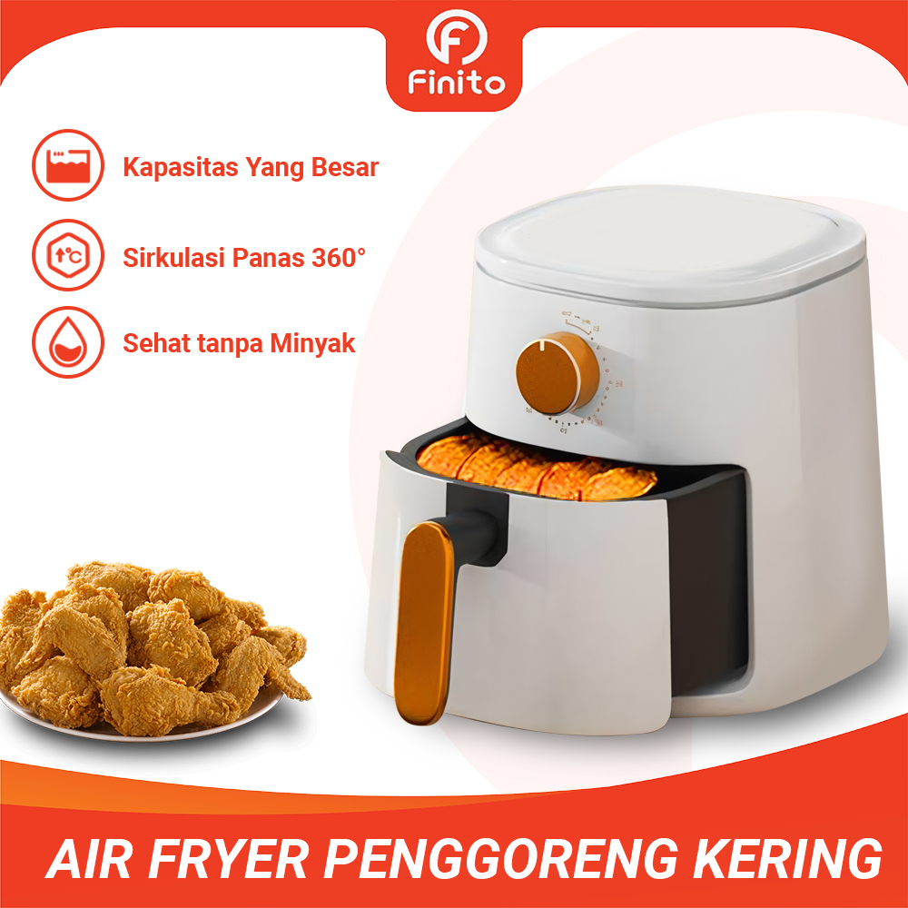 MESIN Air Fryer 4L Frying Machine Without Oil Low Watt Eco-Friendly ...