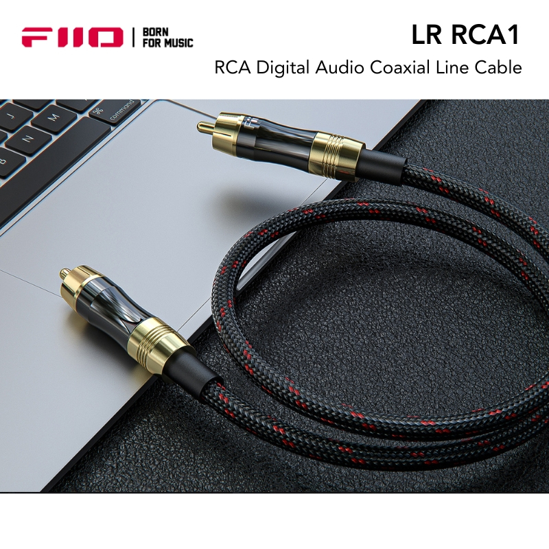 Fiio LR RCA1/LR RCA 1 - RCA Digital Audio Coaxial Line Cable | Shopee ...