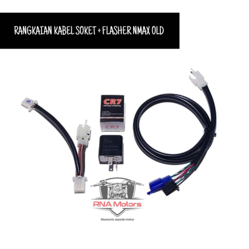 Socket & FLASHER Cable Circuit CR7 Right Switch LEXI PNP YAMAHA NMAX ...