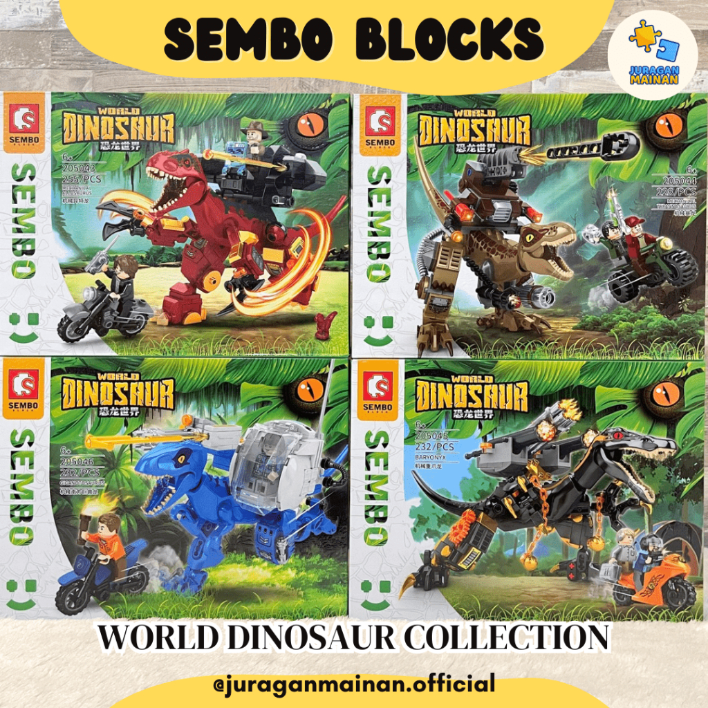 Sembo BLOCKS World Dinosaur Series - Block Toys Toy Bricks Brick ...