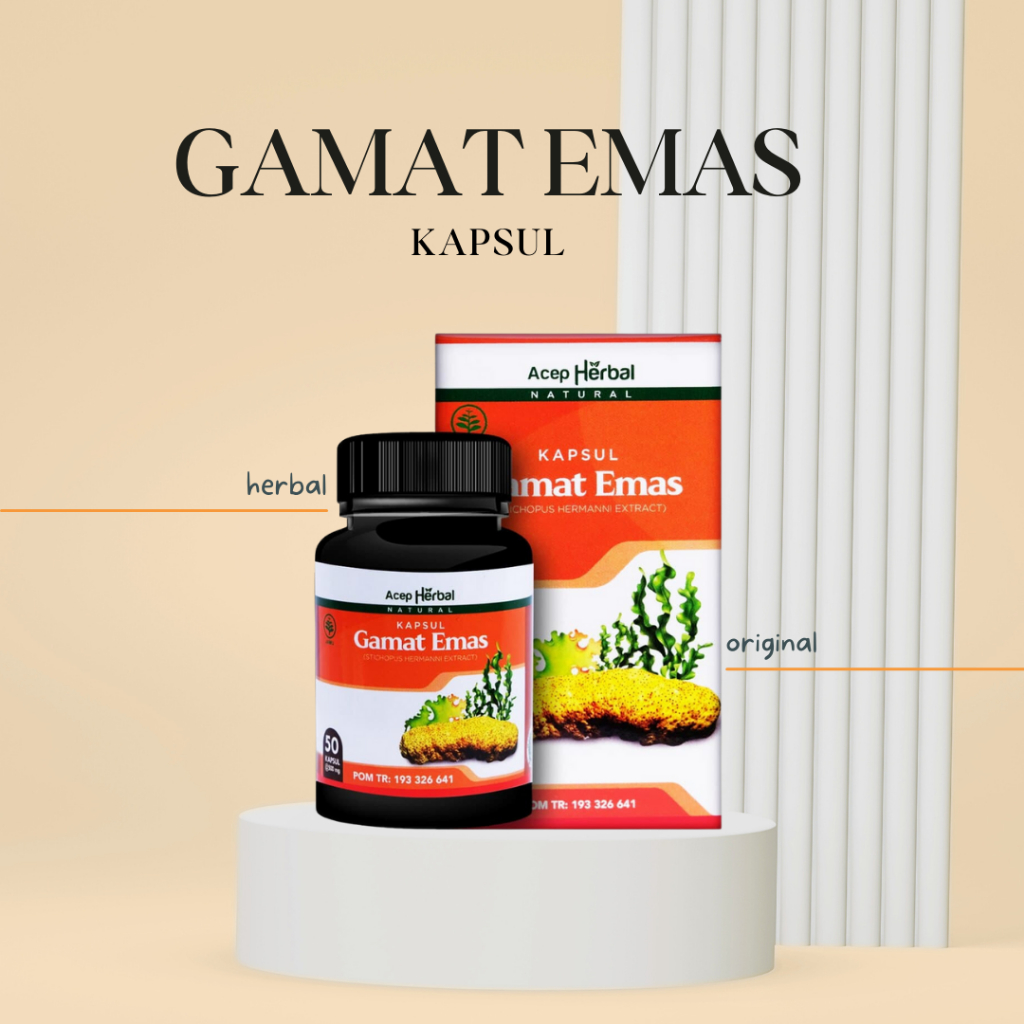 50 Gold Gamat Capsules - QNC Gold Gamat Capsules Original Nano ...
