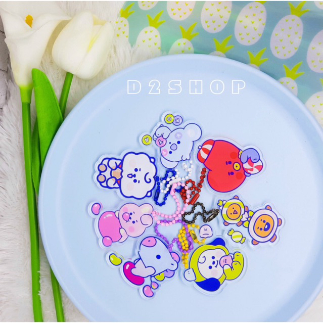 Keychain BT21 BTS tata chimmy RJ koya | Shopee Malaysia
