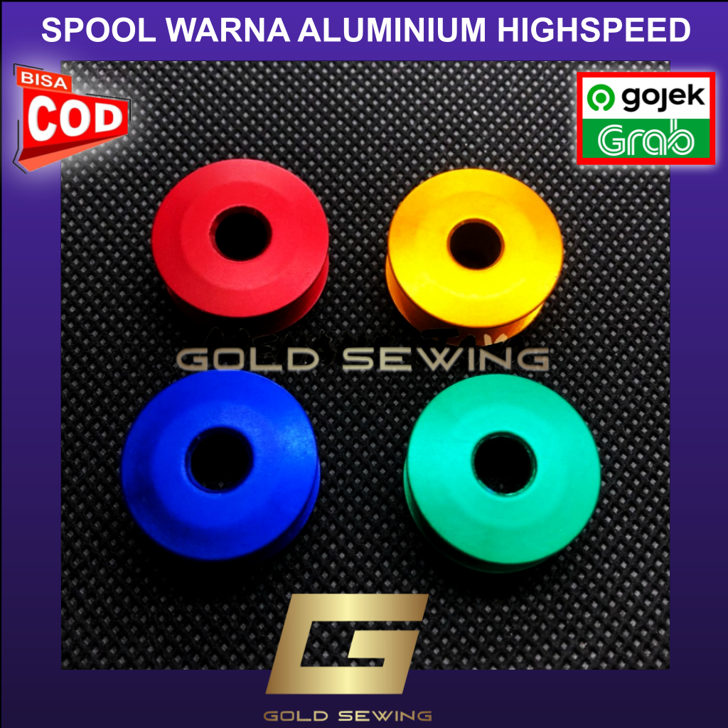 MESIN Aluminum Spool Bobbin Spool Color Highspeed Industrial Sewing ...