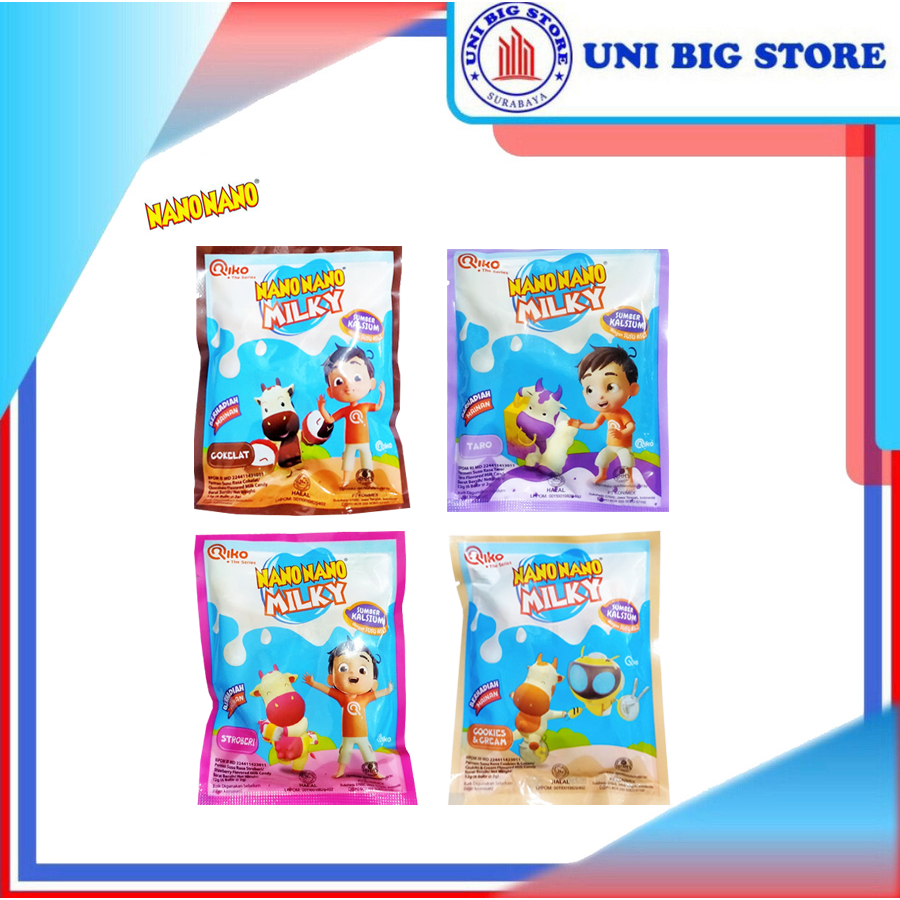 Nano Nano Milky Chocolate Strawberry Cookies Cream Taro Candy 12 gr ...