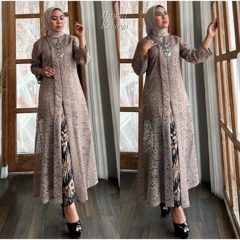 Ready Modern Long Floy Kebaya//Current Party Kebaya//invitation Kebaya ...