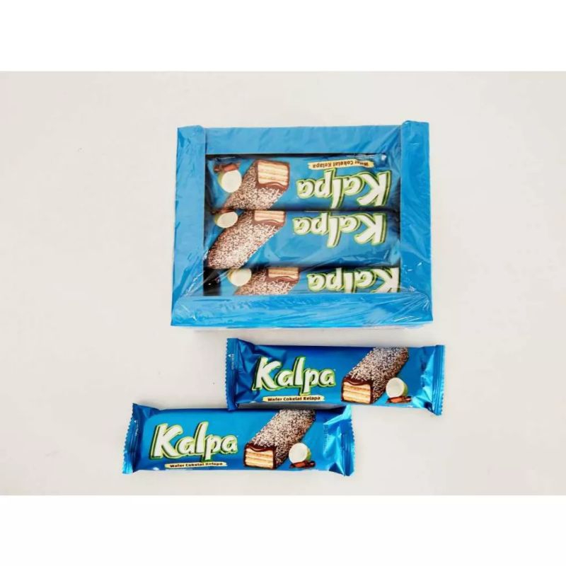 Kalpa Coconut chocolate wafers 1 box contains 12 Griya Snacks | Shopee ...
