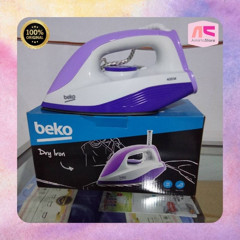 Beko Dry Iron Teflon Non-Stick Electric Iron 400 watt | Shopee Malaysia