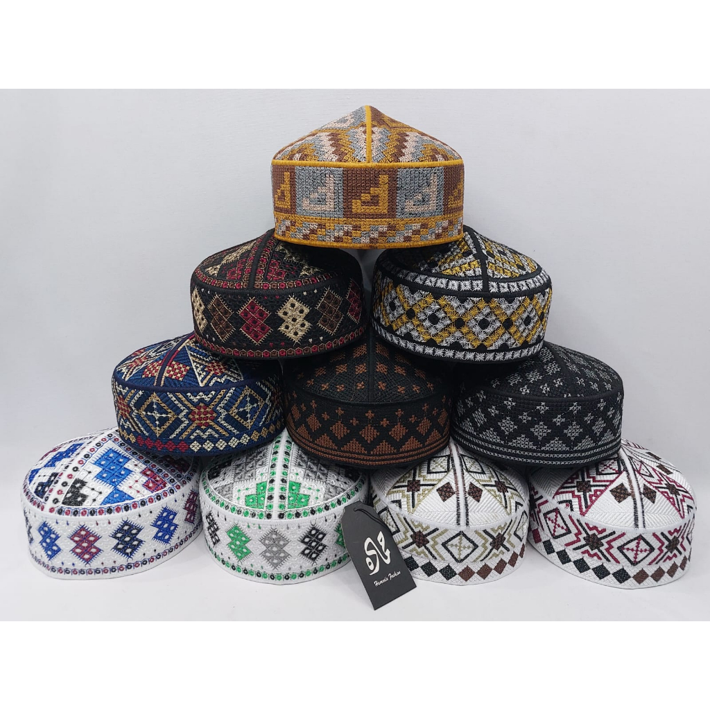 Peci PAKISTAN HAMADA Exclusive BOX PACKAGING/ Full Embroidered Peci ...
