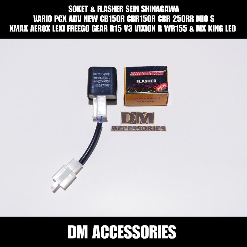Socket & FLASHER SHINAGAWA VARIO PCX ADV NEW CB150R CBR150R CBR250RR ...