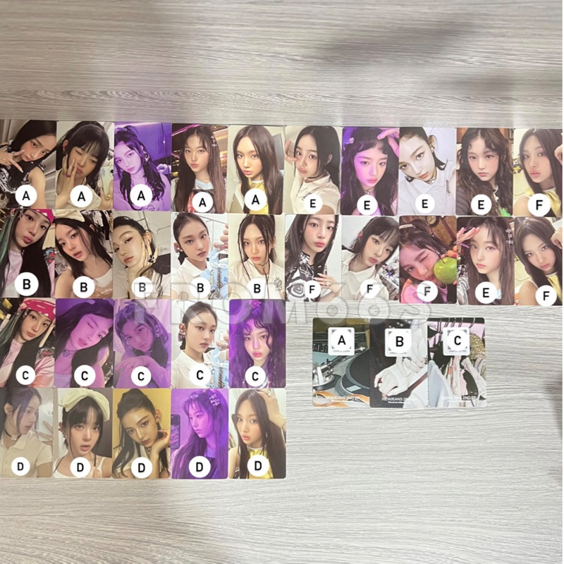 Newjeans get up photocard weverse ver A / B / C; minji / hanni / haerin / danielle / hyein / new ...