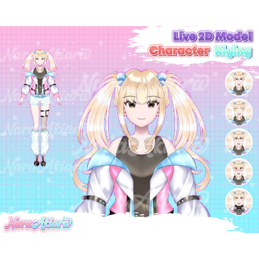 Vtuber Live2D Anime Characters Ready to Use, Improve Your Streaming ...