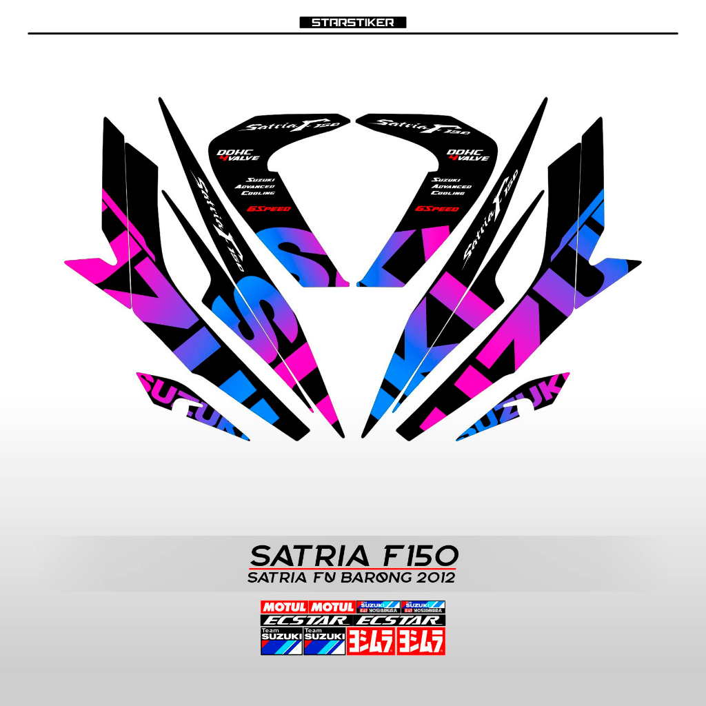 Satria F150 STRIPING MOTIF 2 / SUZUKI / ECSTAR / SATRIA FU BARONG 2012 ...
