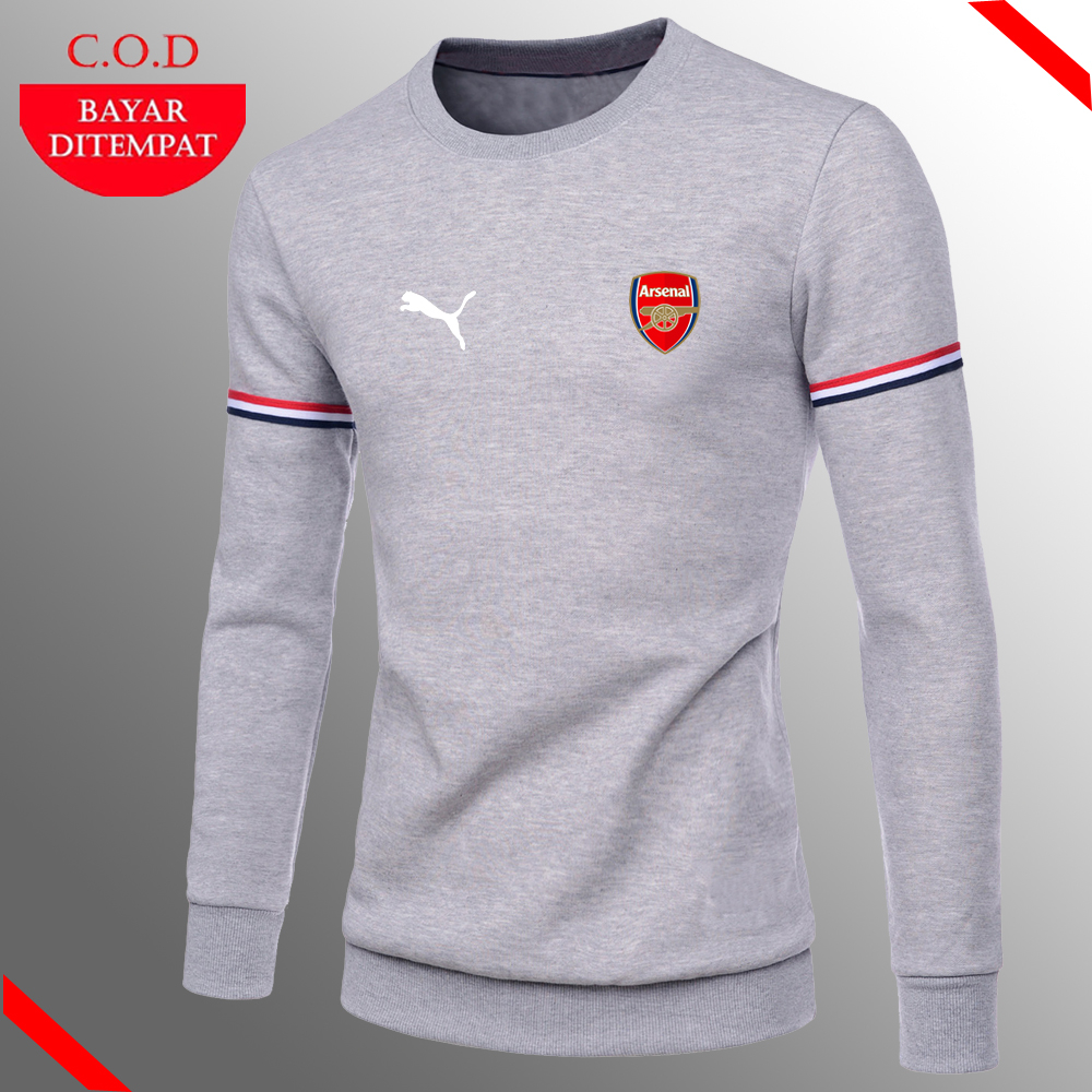 Men's sweater Thick Latest arsenal logo/crewneck basic Thick Men ...