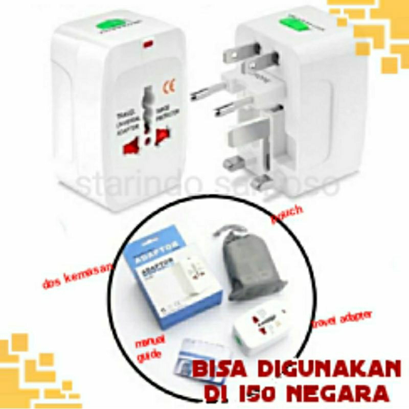 International 3-foot Adapter Overseas Socket travel universal Power ...
