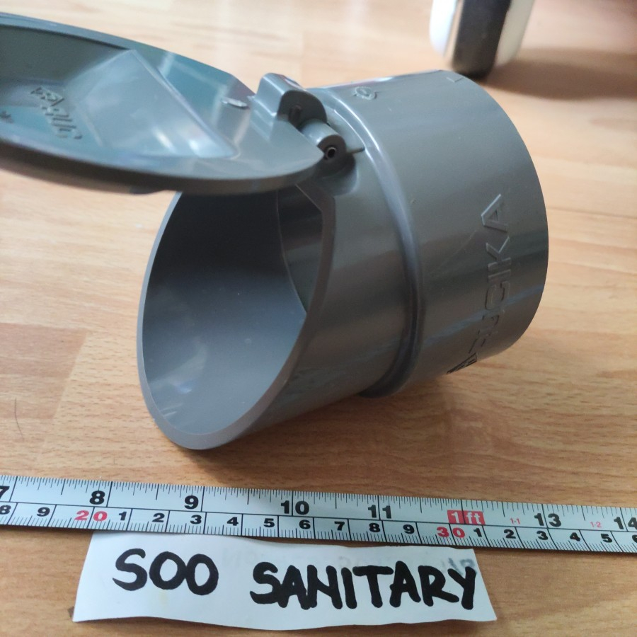 Backflow Valve 3" Inch Rucika PVC - Rat-Proof Open and Close Drain ...