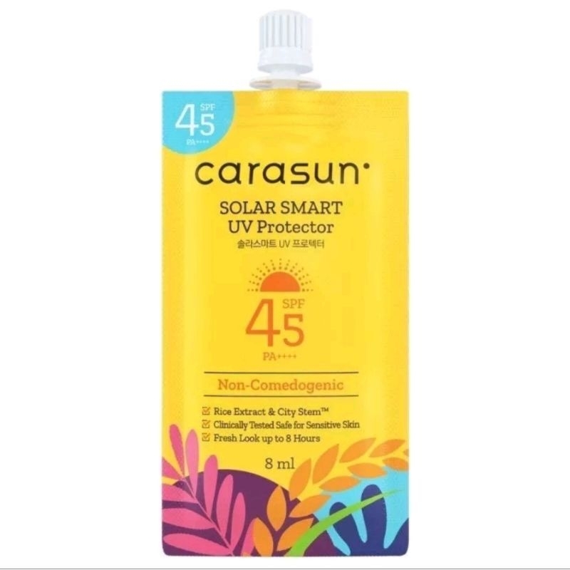 Carasun solar smart uv protector sachet spf 45 Sachets 8ml | Shopee ...