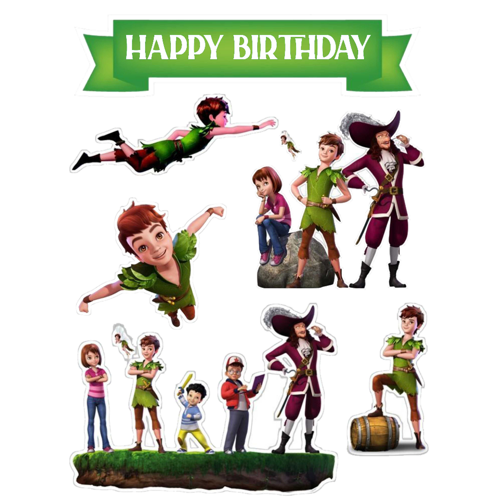 Birthday CAKE TOPPER CAKE TOPPER Birthday TOPPER/PETER PAN CAKE ...
